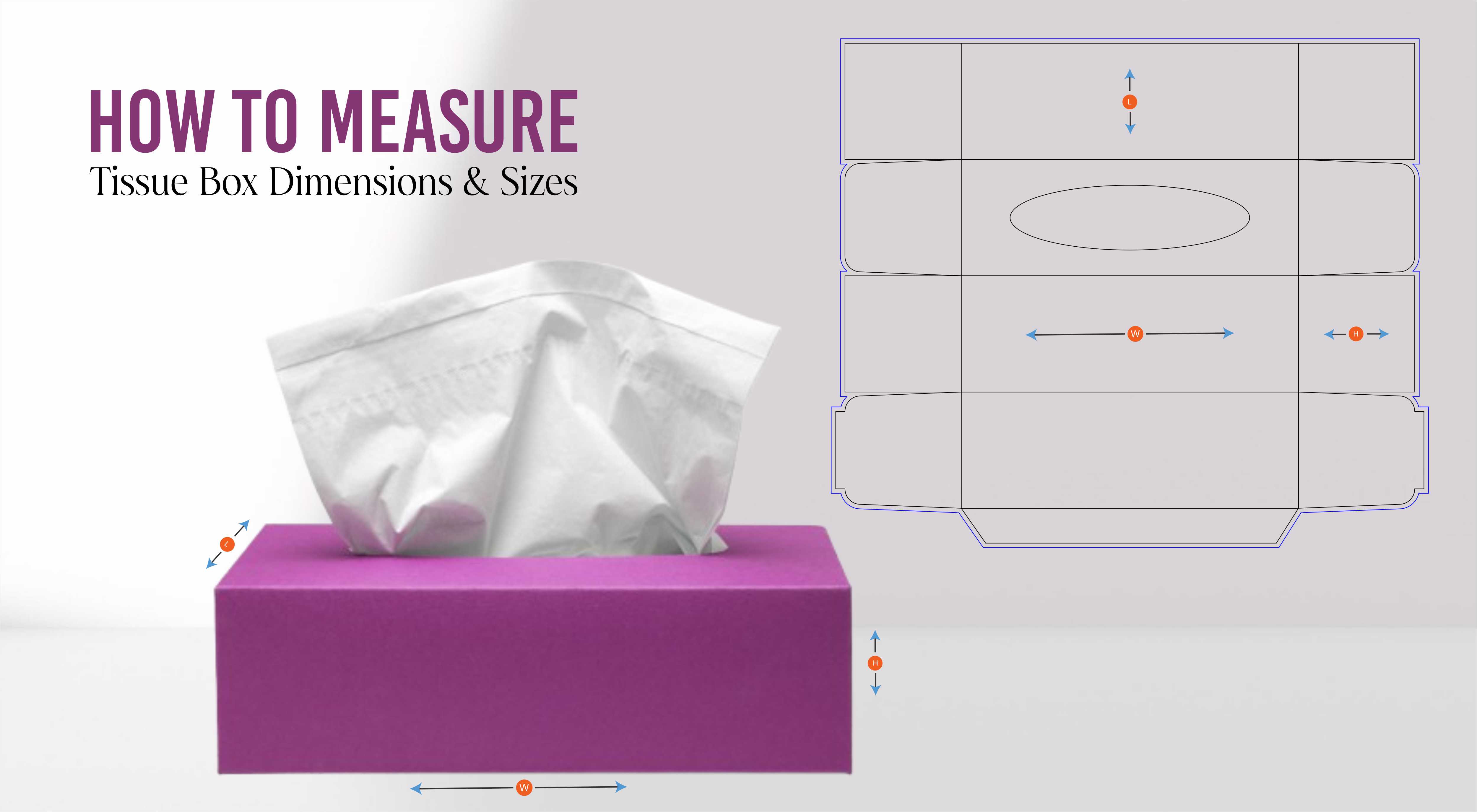 How To Measure Tissue Box Dimensions & Sizes